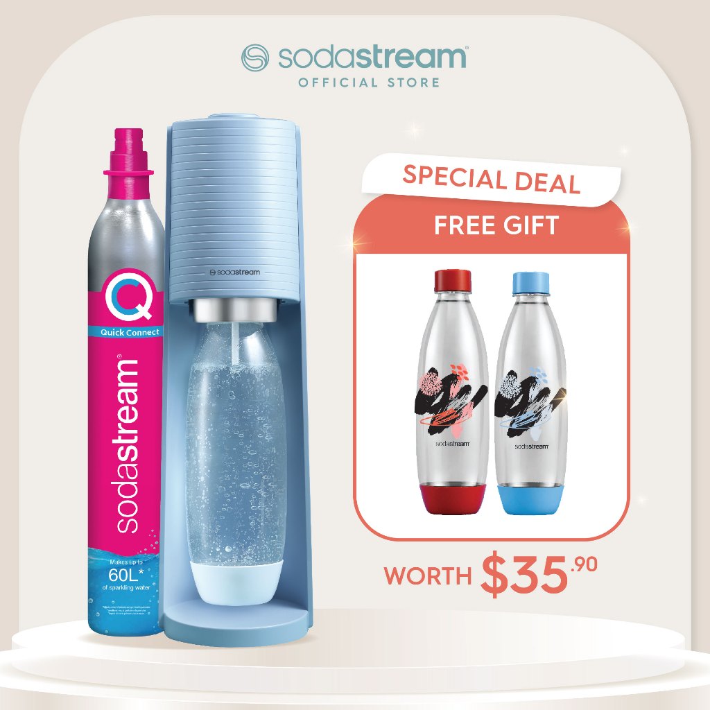 SodaStream Terra Misty Blue Sparkling Water Maker | Shopee Singapore
