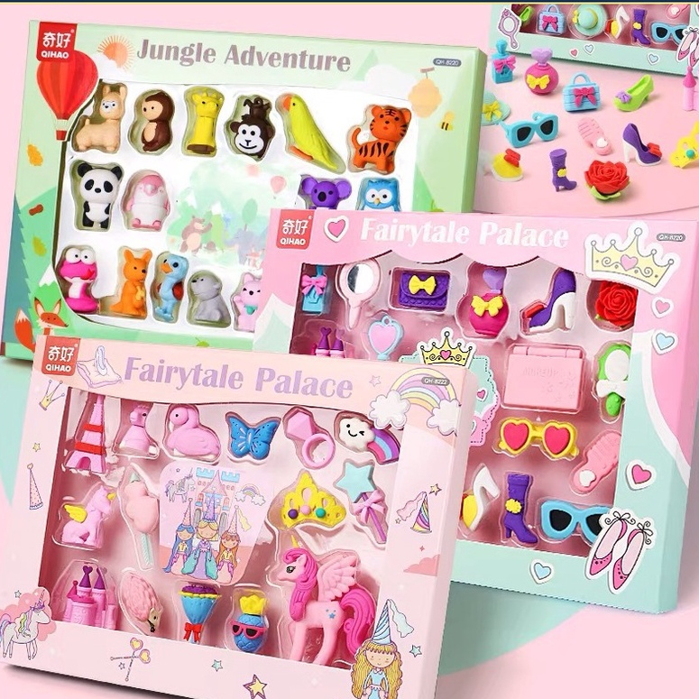 Children Creative Eraser Gift Box | Multi themes Multicolor cute ...