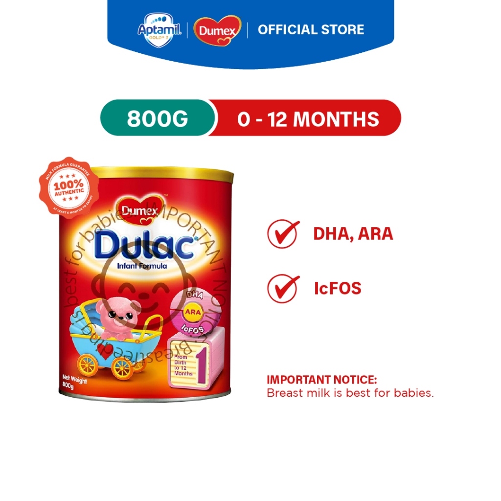 [Single Tin] Dumex Dulac Stage 1 Newborn Infant Milk Powder Formula ...