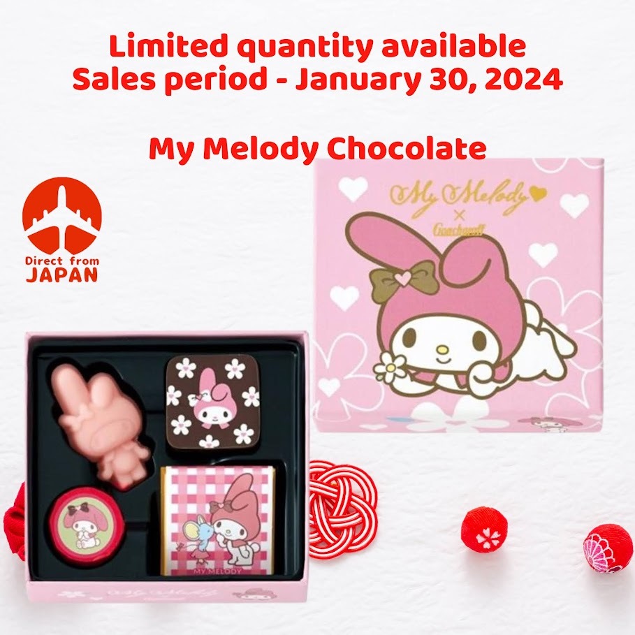 MY MELODY Box Chocolate (4 pieces) Non-alcoholic limited quantity ...