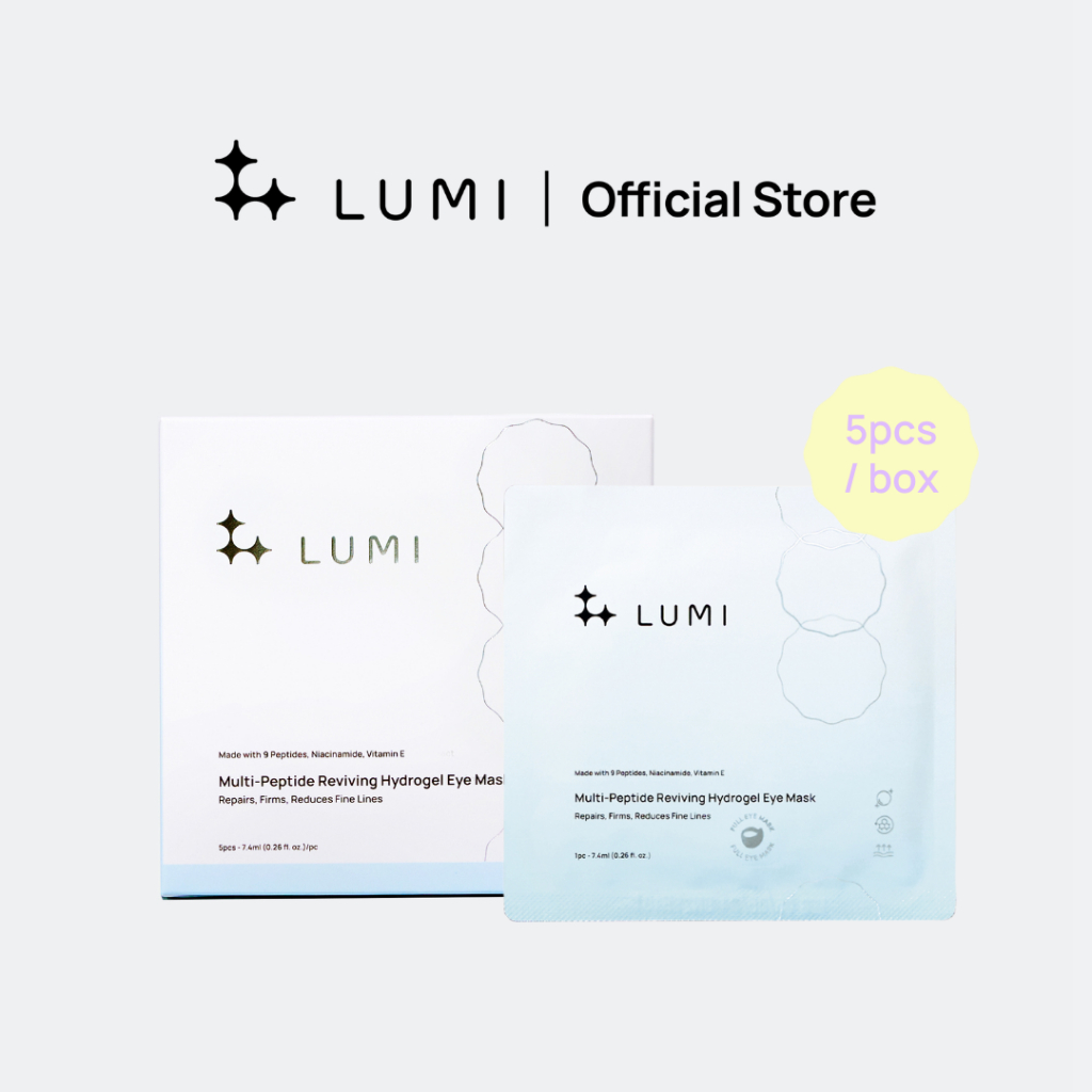LUMI Multi-Peptide Reviving Hydrogel Eye Mask (5 Sheets/Box) | Shopee ...