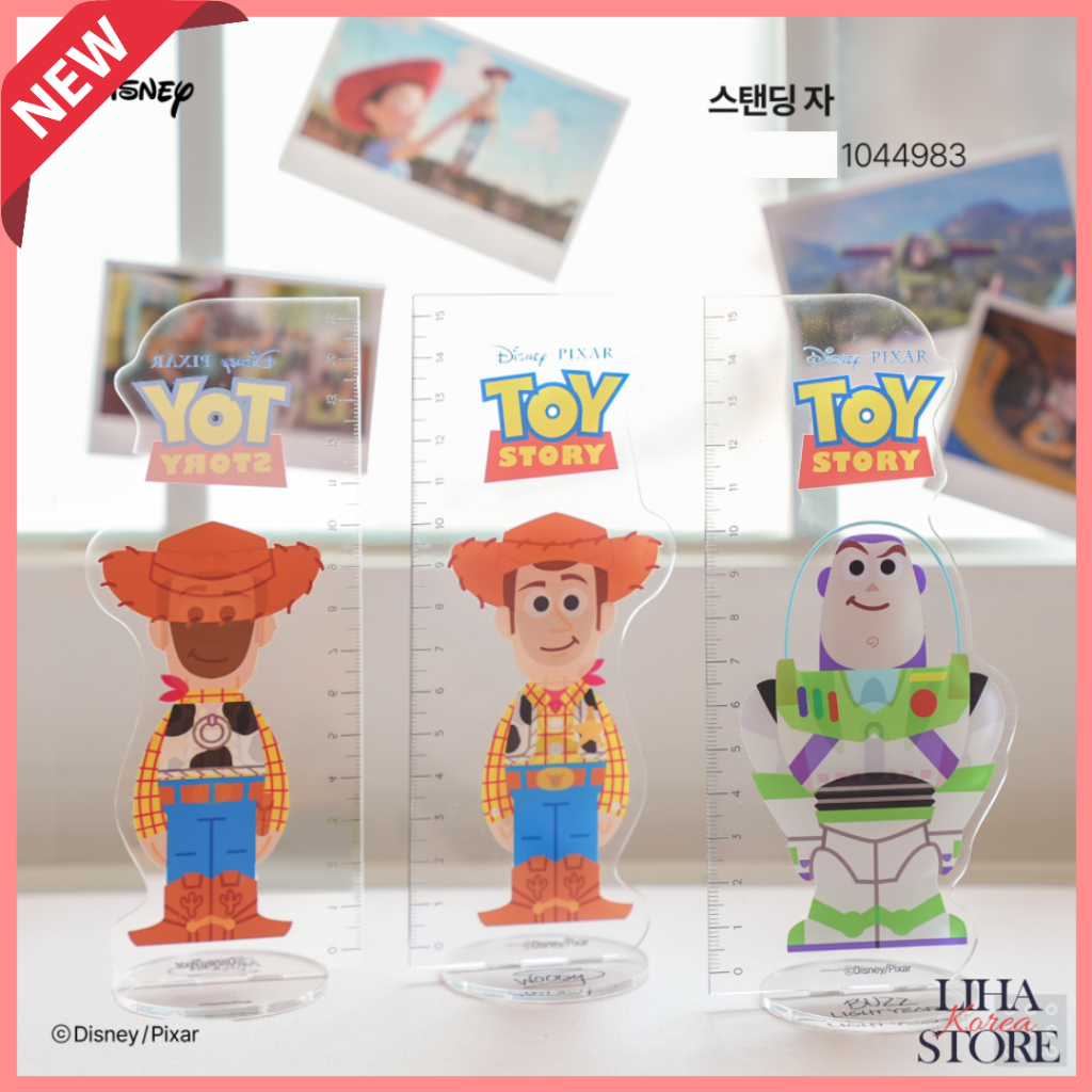 Daiso Korea Pixar Toy Story 15cm Ruler Rulers Student Stationery 15cm ...