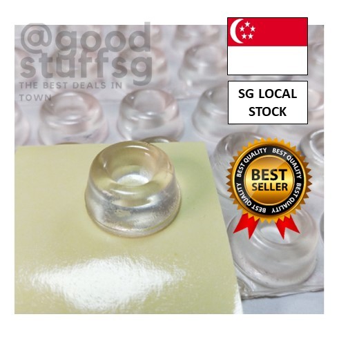 [SG FREE 🚚] 12 Pcs Clear Self Adhesive Stopper Rubber Damper Buffer ...