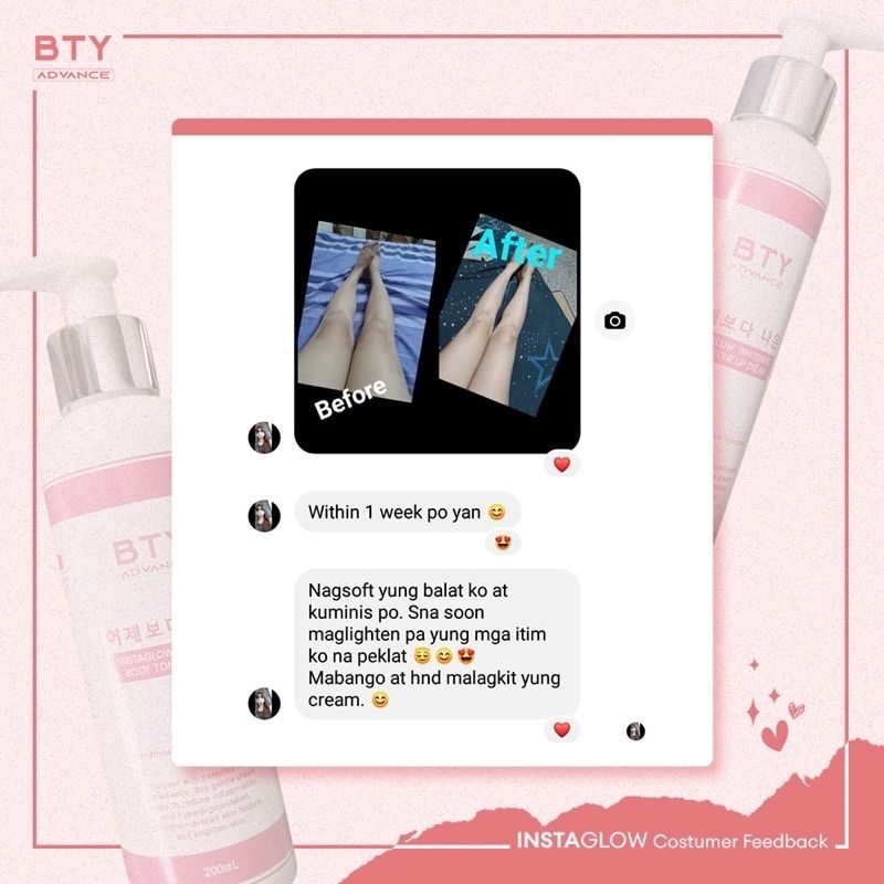 BTY Advance ( Instaglow tone up cream) | Shopee Singapore