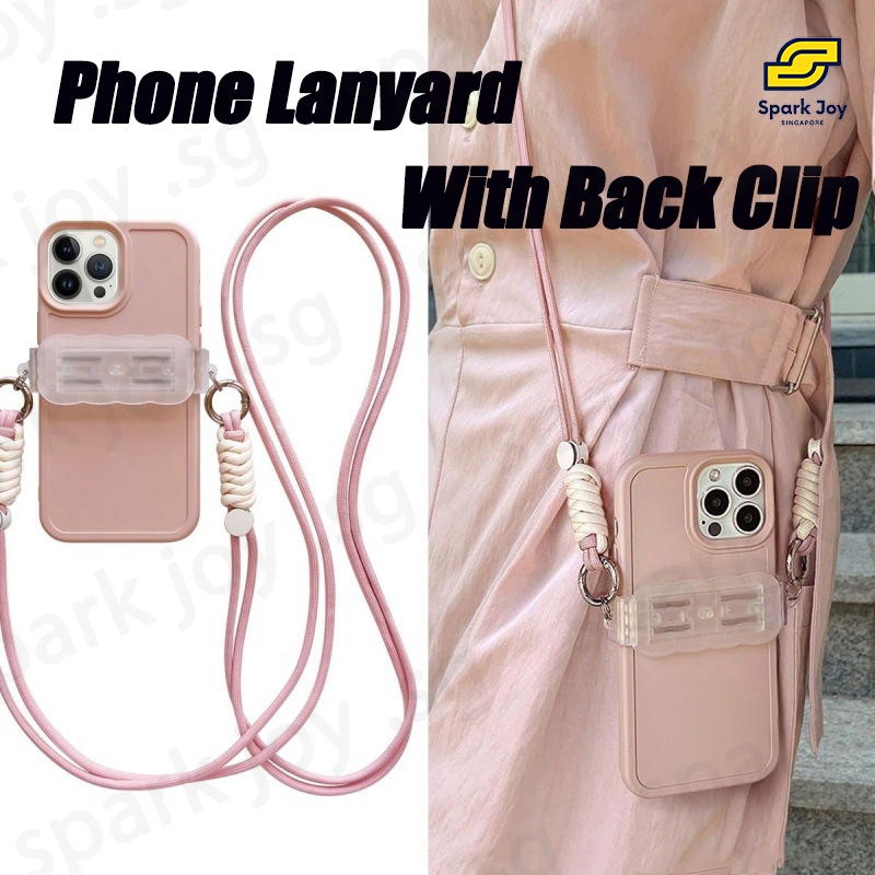 【SG】Universal Mobile Phone Lanyard Long Detachable Mobile Phone Back ...