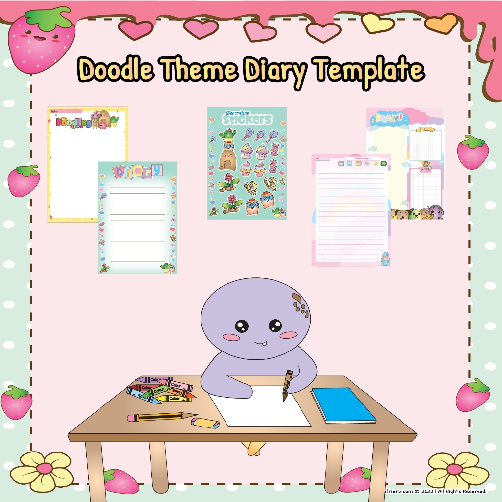 [DIGITAL COPY] Edufrienz Doodle Theme Diaries Printables - Inspire Your ...