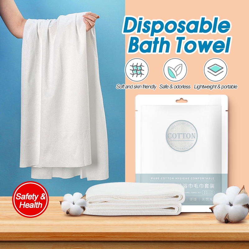 [SG] Disposable Face Towel /Bath Towels Soft Pure Cotton Compressed ...