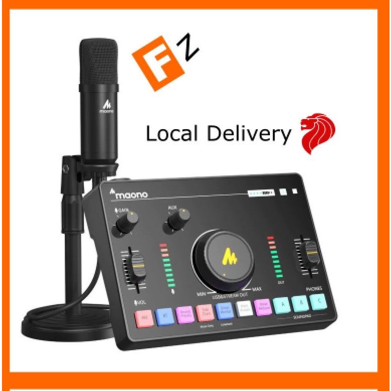 Maono AMC2 NEO sound card mixer 48v phantom power XLR Condenser ...