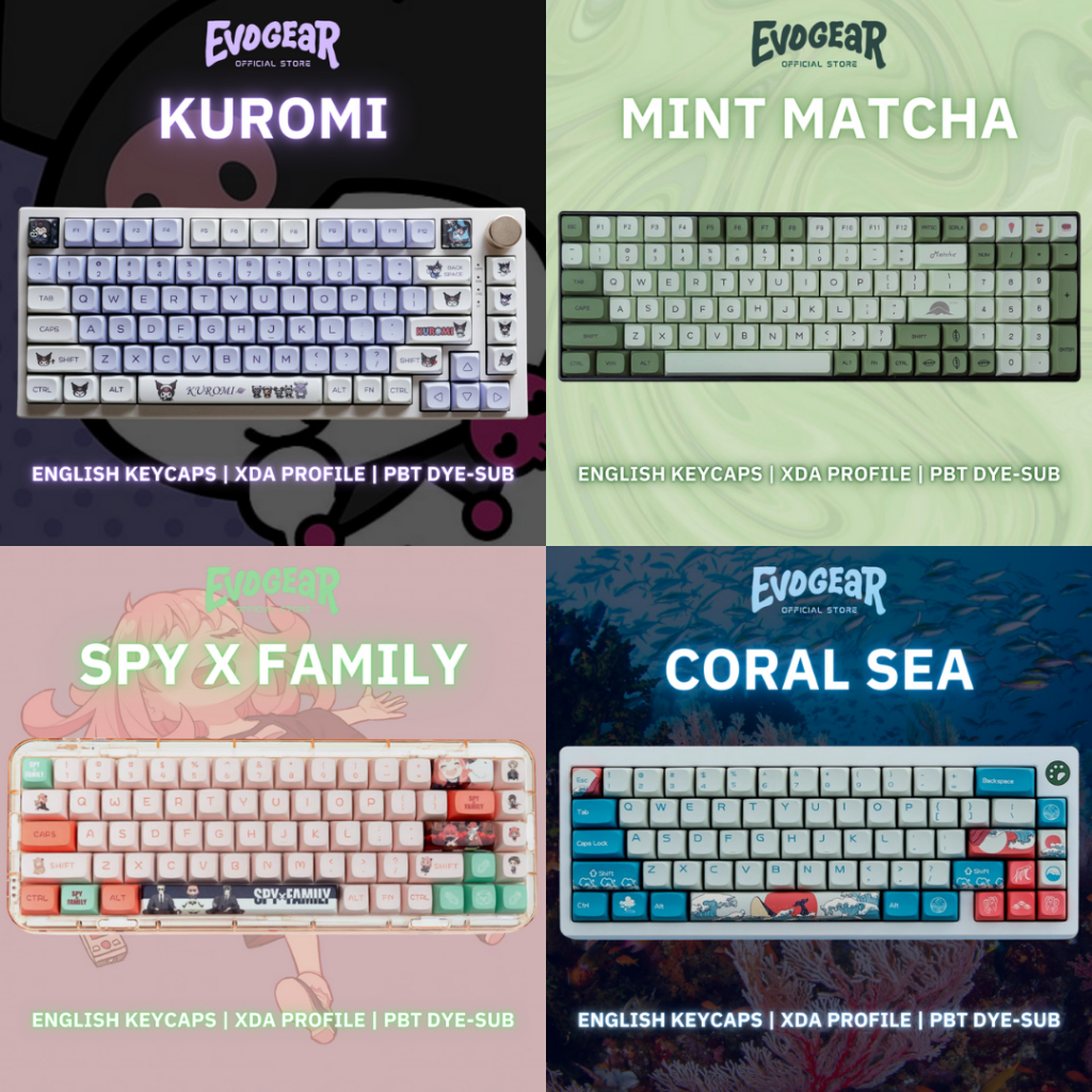 [SG READY STOCK] Kuromi Keycaps | Matcha | Spy X Family | Coral Sea ...
