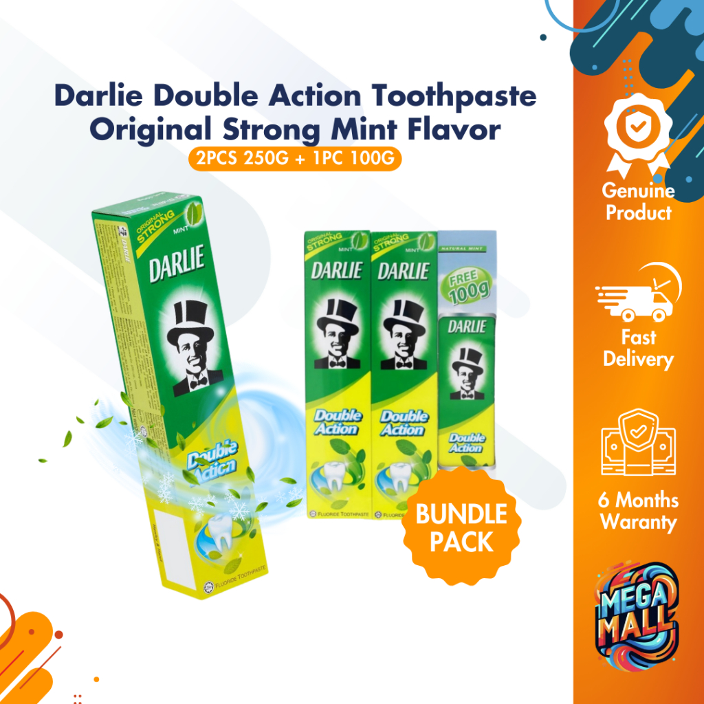 Darlie Double Action Toothpaste Original Strong Mint Flavor 2's 250g ...