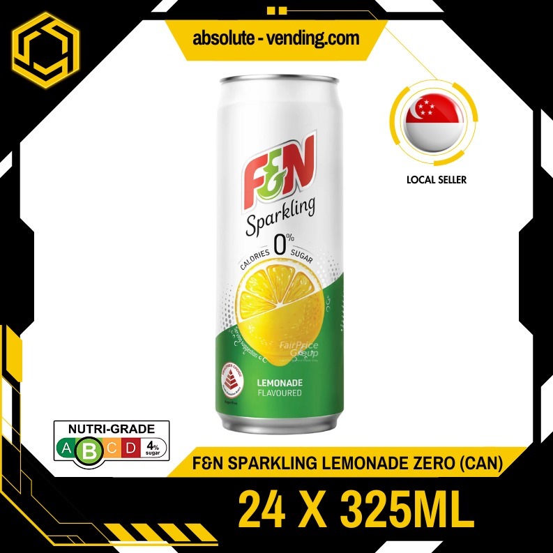 F&N Sparkling Lemonade Zero 325ML X 24 (CAN) | Shopee Singapore