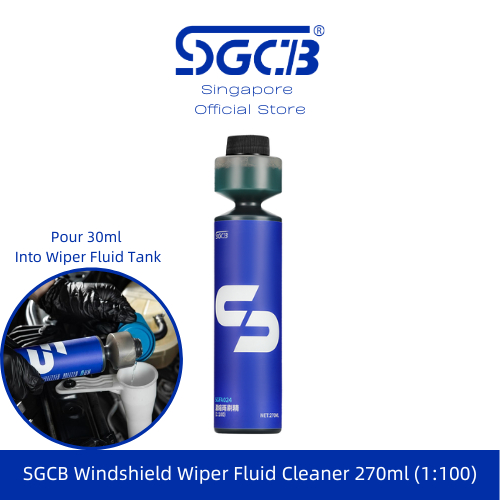SGCB Windshield Wiper Fluid Cleaner 270ml (1:100) • Glass Cleaner • Car ...