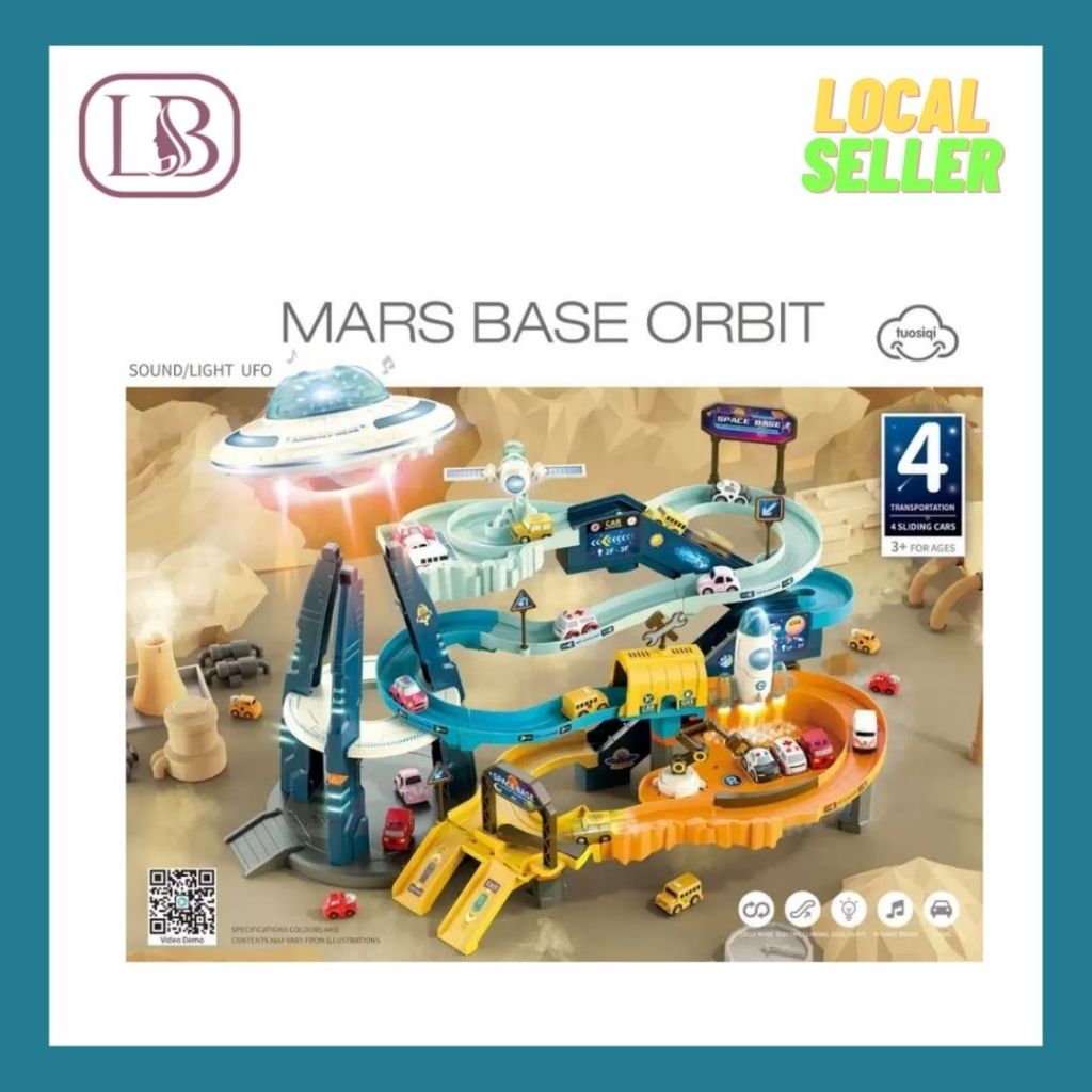 Mars Base Orbit Racing Car Track for Kids Play Set | Shopee Singapore