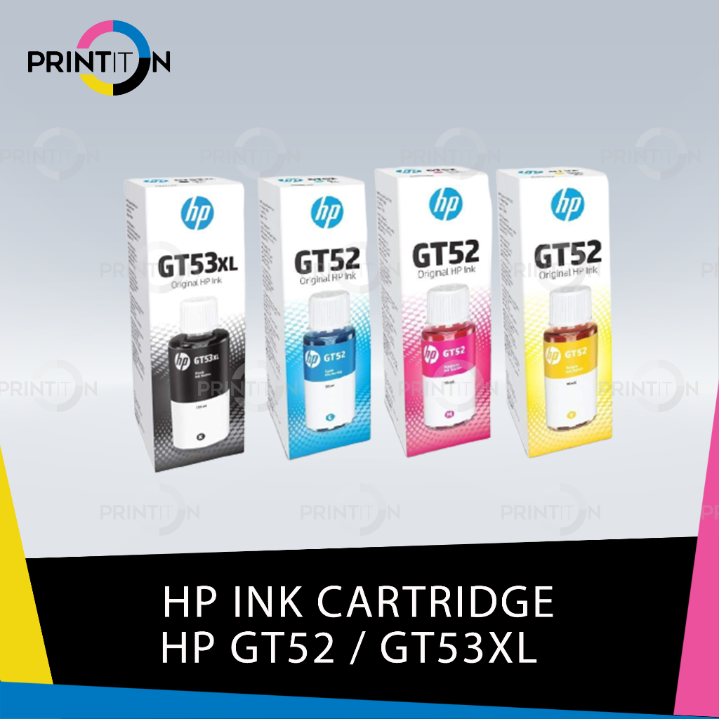 [ORIGINAL] HP Ink Cartridge GT53XL GT 53 XL GT53 GT52 GT 52 Black Cyan ...