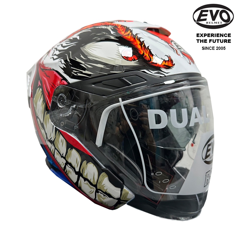 EVO RS9 Clown Helmet (FREE EVO RS9 HELMET & HEVIK HELMET BAG) | Shopee ...