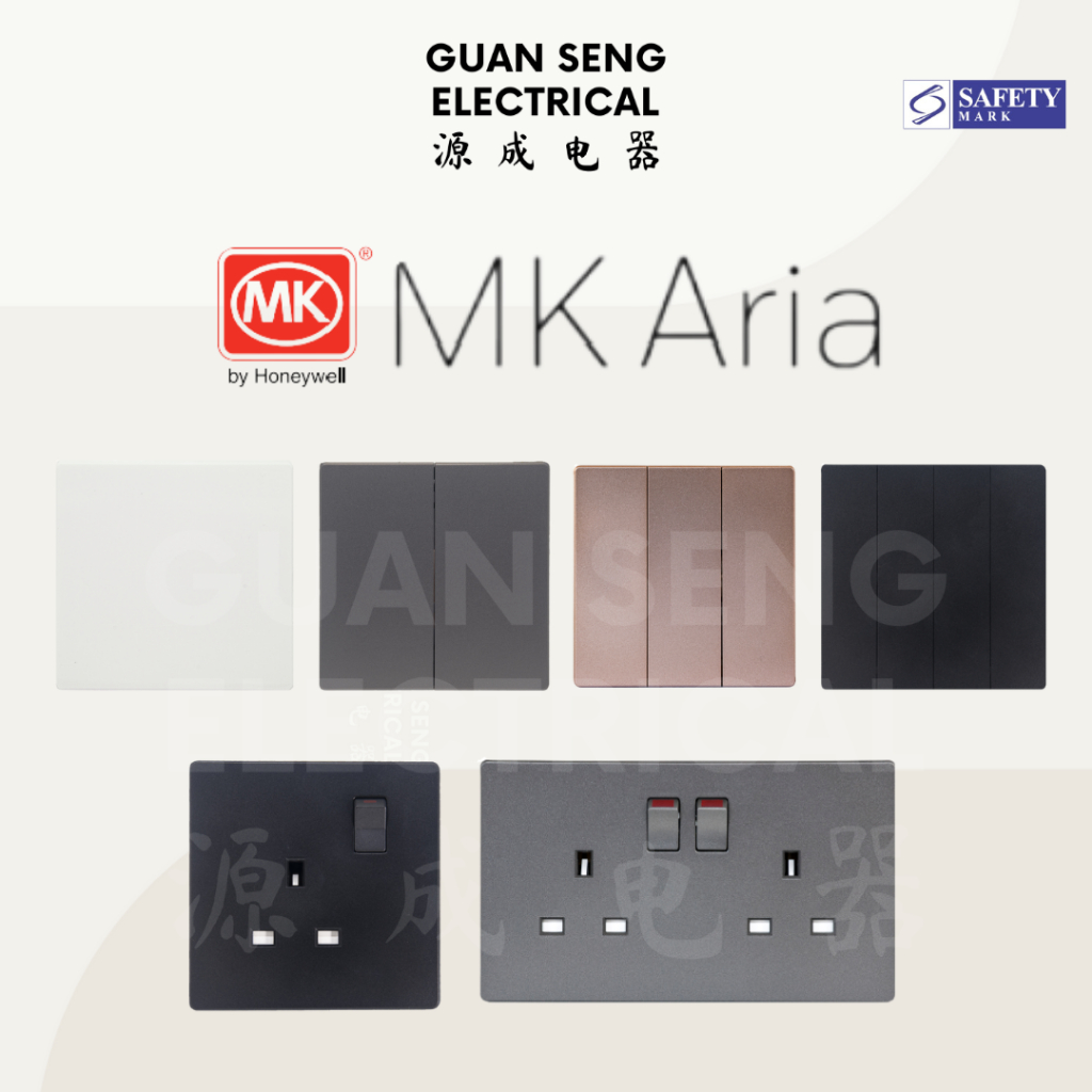 [SG Seller] MK Honeywell Aria Switch and Socket White Grey Rose Gold ...