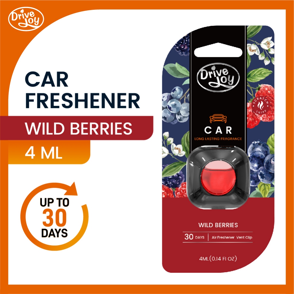 DRIVEJOY Car Air Freshener Vent Clips, 4ml Wild Berries,Long Lasting ...