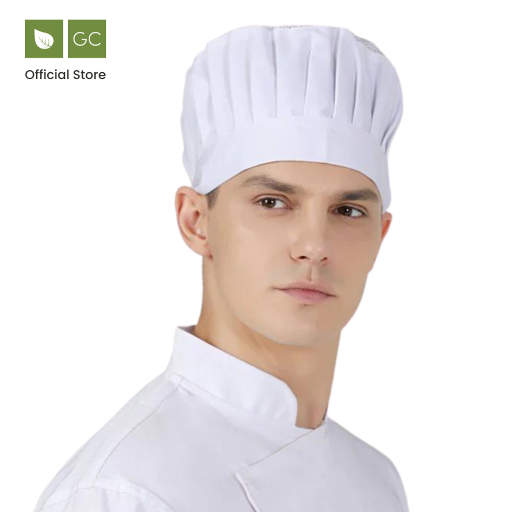 GreenChef Chef Toque with Velcro | Vent, White— Comfort & Affordable ...