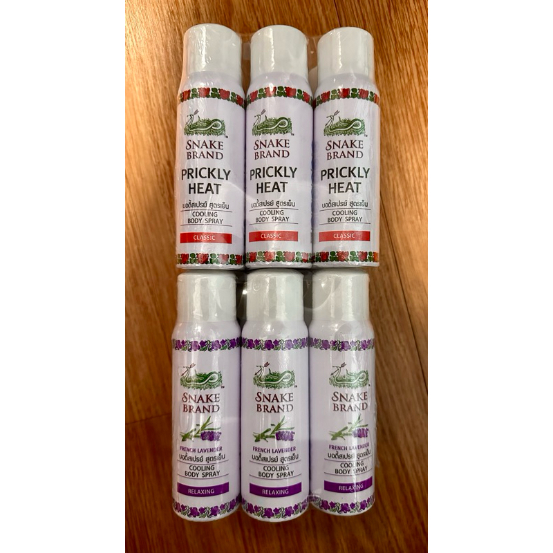 Snake Brand Cooling Body Spray 50ml (1/2 dozen - 6 bottles) | Shopee ...