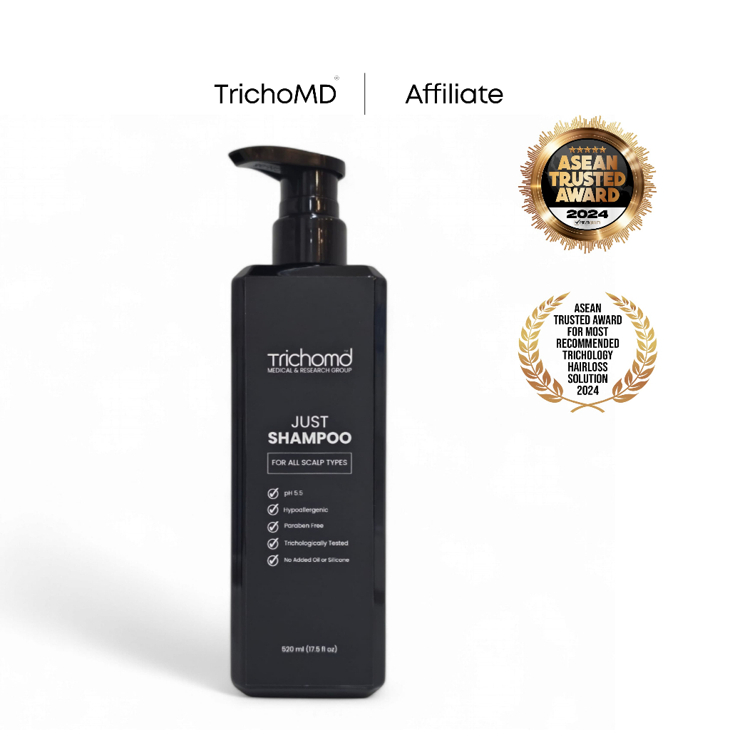 TrichoMD™ Just Shampoo Organic Hair Restoration 520 ml Anti-Dandruff ...