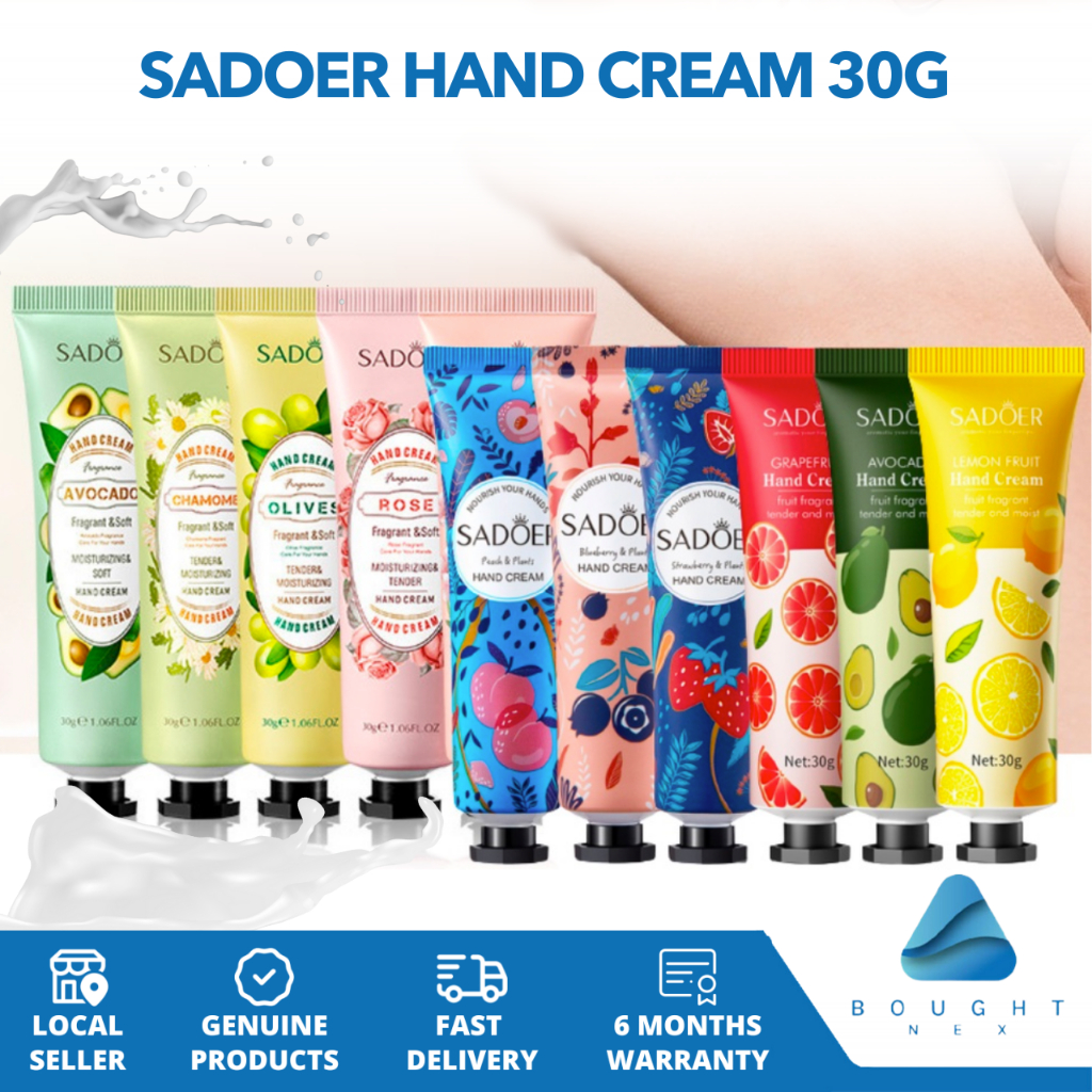 Sadoer Moisturizing Hand Cream 30g Luxurious Hydrating Silky Nourishing Softening Skin ...