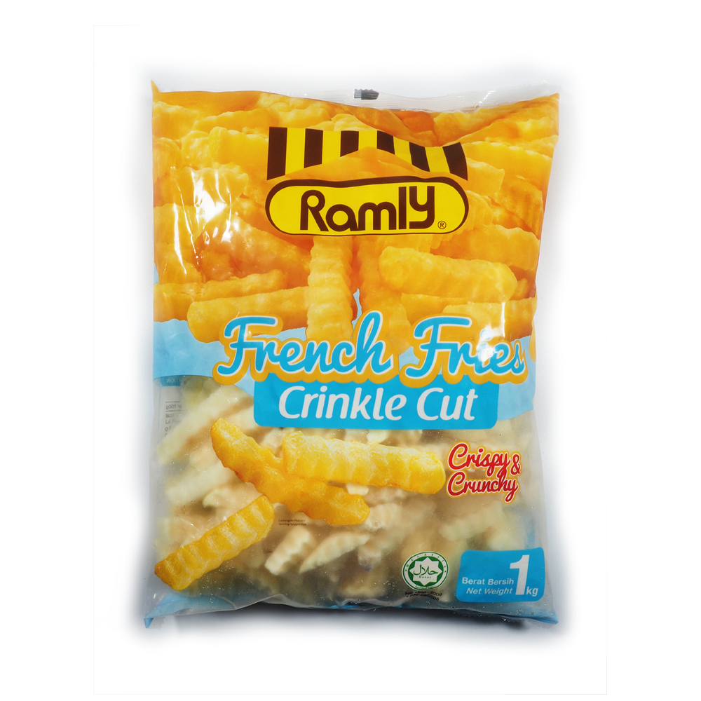 Ramly, French Fries Crinkle Cut, 1 kg (2 packs) | Shopee Singapore