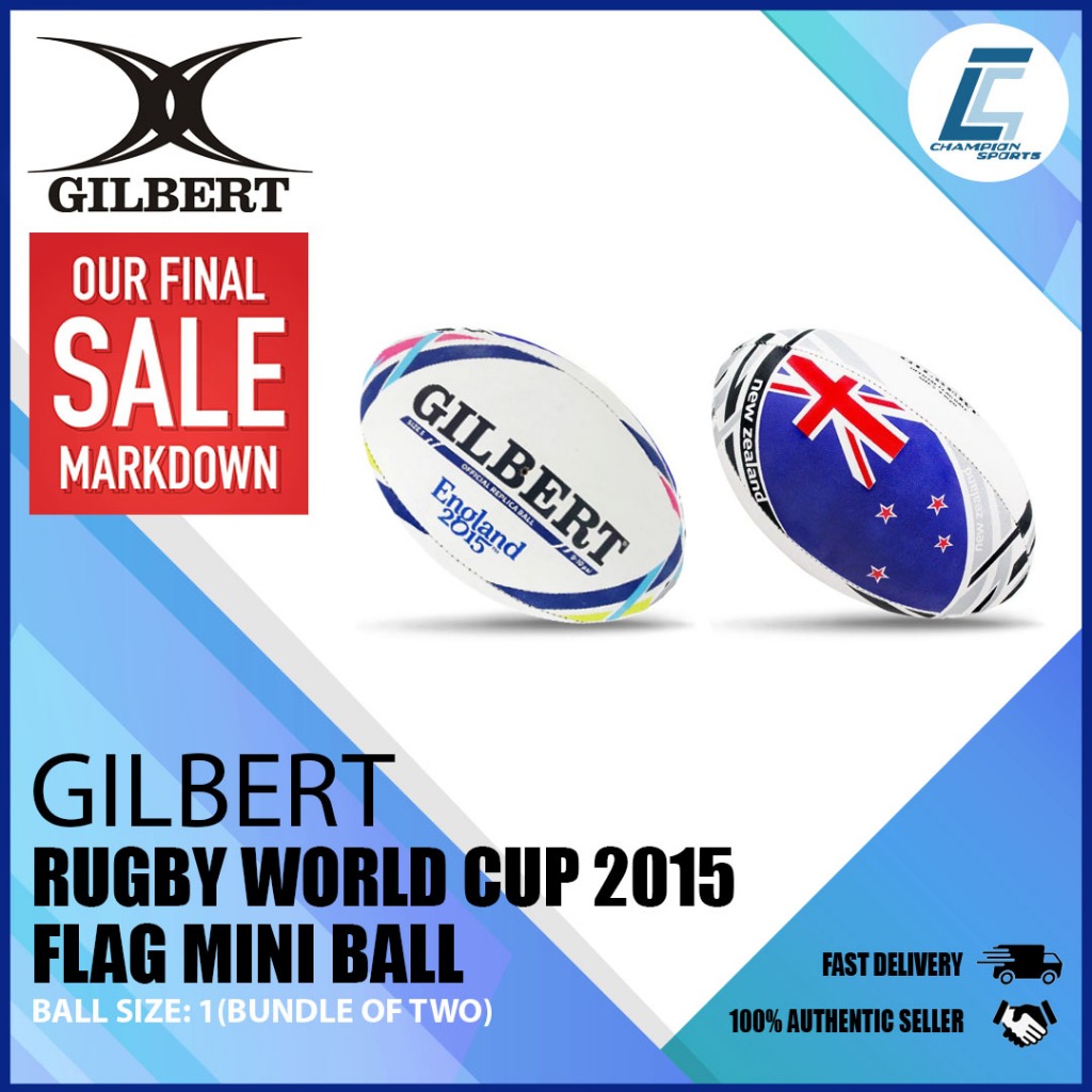 Gilbert Country World Cup 2015 Mini Rugby Ball (Bundle of 2 Balls ...