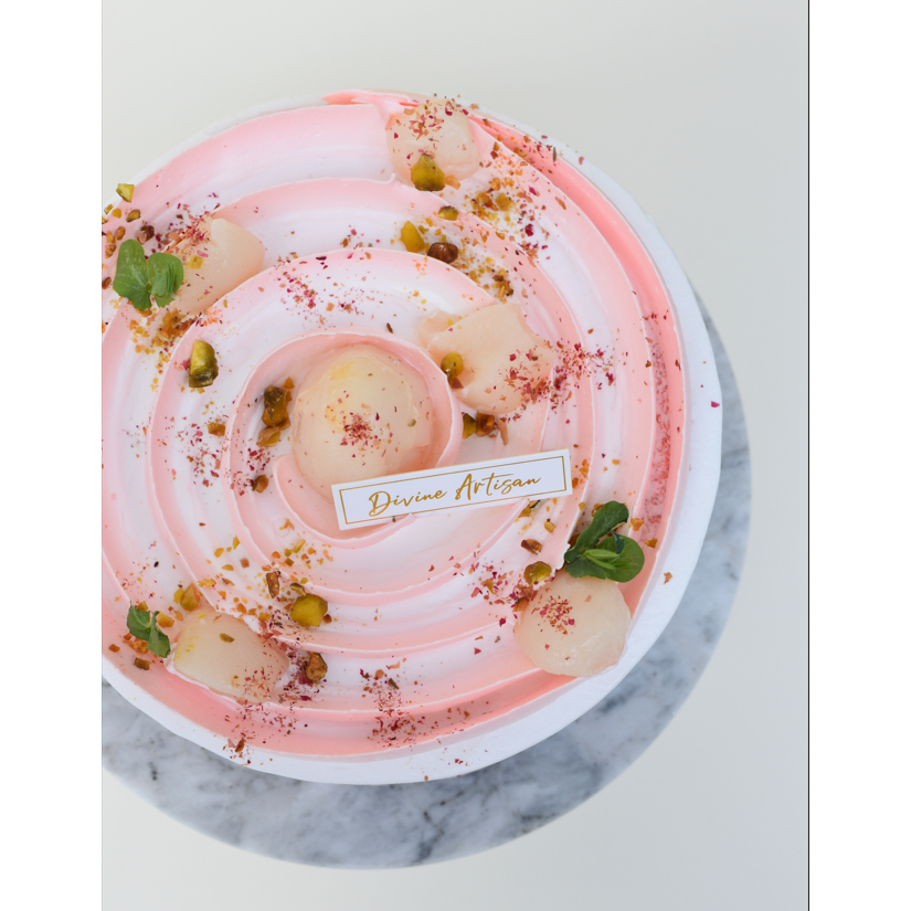 [SIGNATURE] Lychee Rose with Roasted Pistachio Cake (Place order 3 days ...