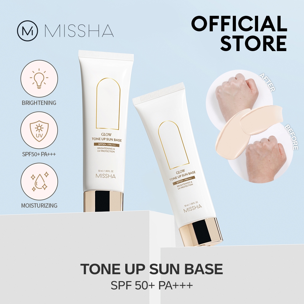 Missha Glow Tone up Sun Base SPF50+PA+++ 50ml | Shopee Singapore