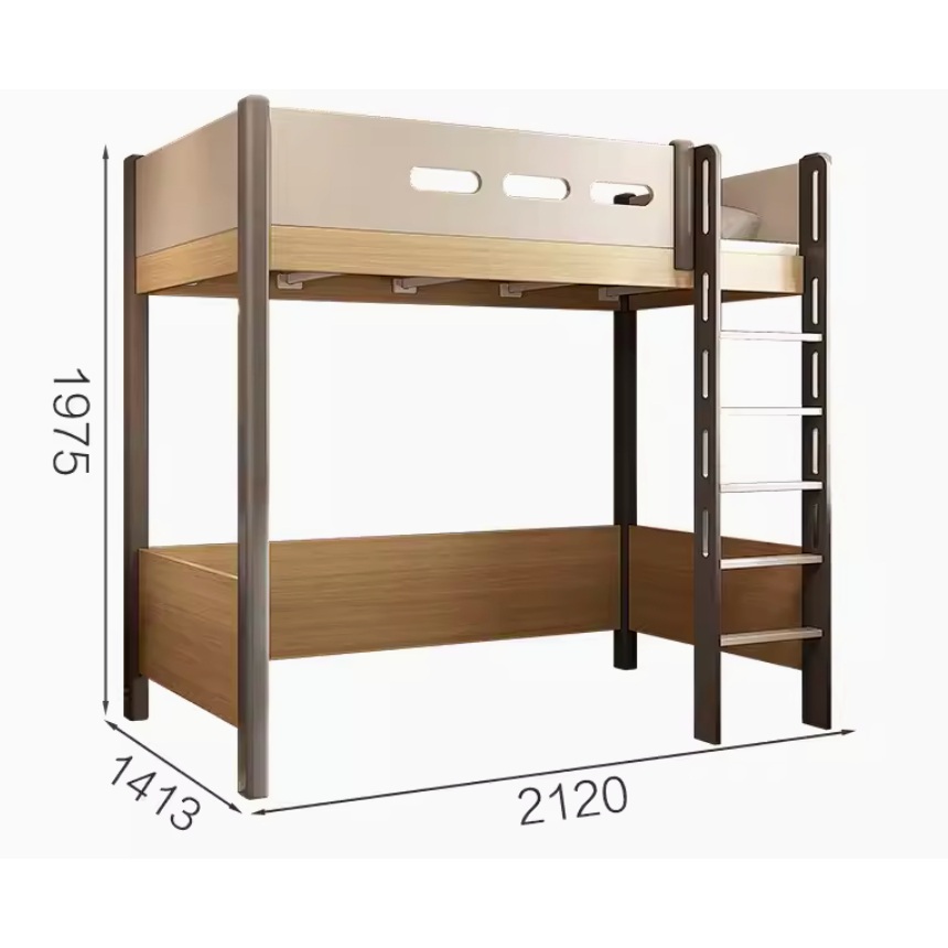 Installation) Children's (Free Loft Bed Series/bed frame/staircase ...