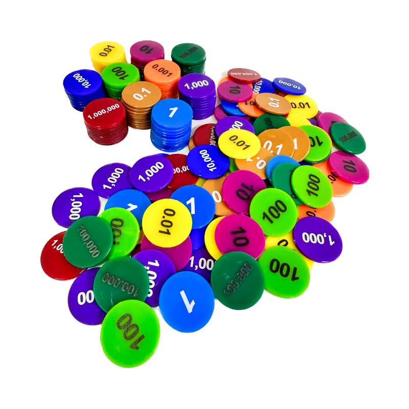 Learning Store B367 Place Value disks, Set of 200 | Math Manipulatives ...