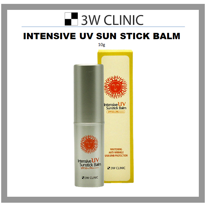 [3W CLINIC] Intensive UV Sun Stick Balm SPF50+ / PA++++ | Shopee Singapore