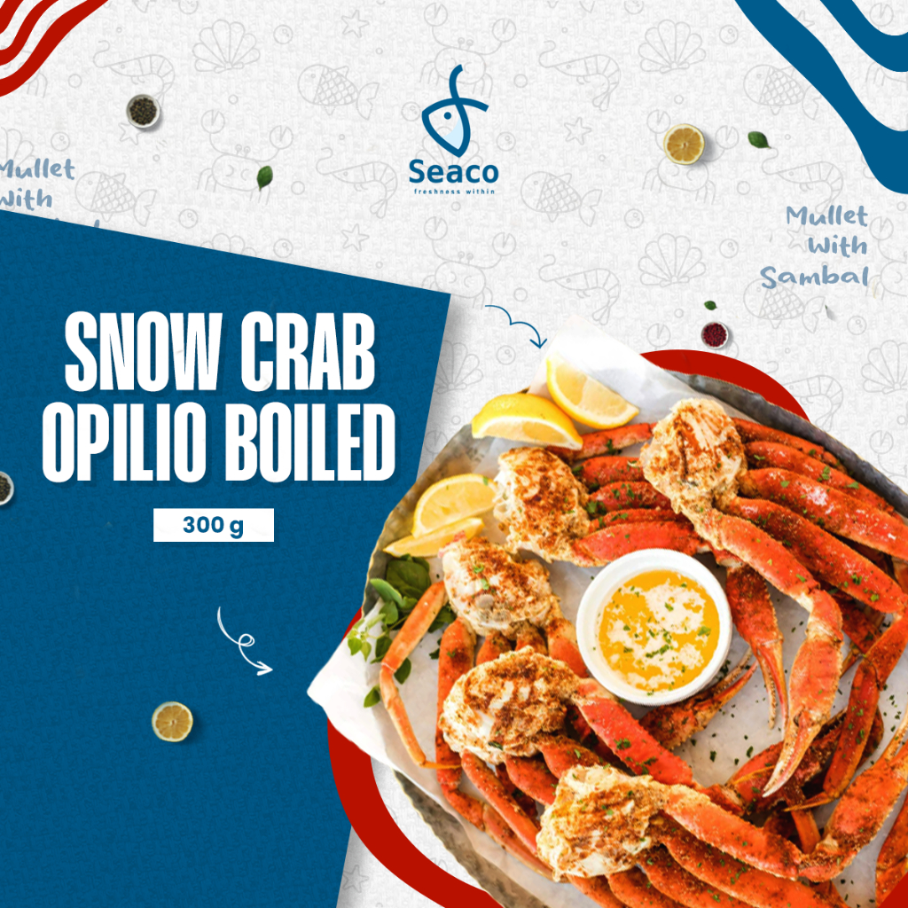 [SEACO] Snow Crab Opilio Boiled (200g-250g) | Shopee Singapore