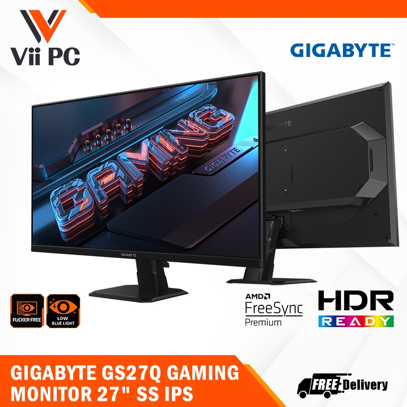 GIGABYTE GS27Q 27" 2K 1MS 165HZ HDR READY AMD FREESYNC IPS Gaming ...