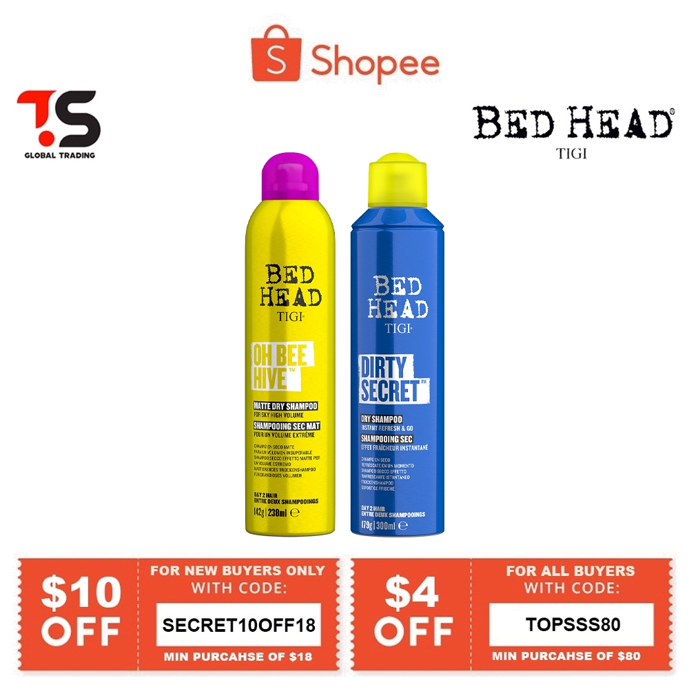 TIGI Bed Head Oh Bee Hive Dry Shampoo 238ml (for Volume and Matte ...