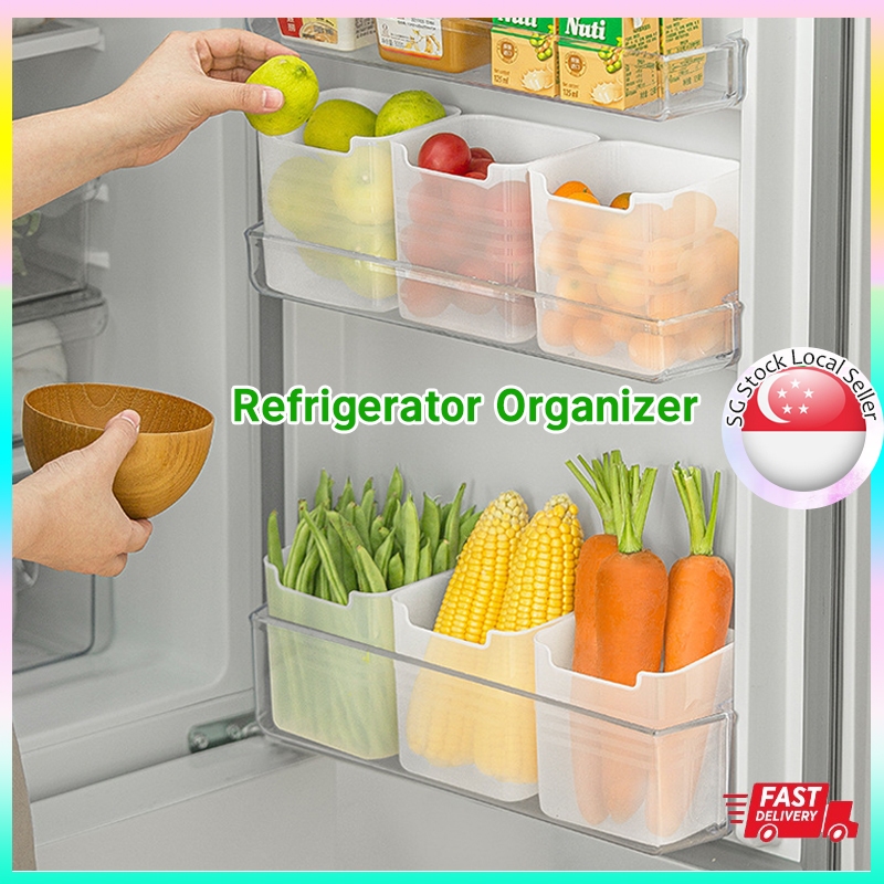 🇸🇬【SG stock】Refrigerator Organizer Refrigerator Storage Box Freezer ...