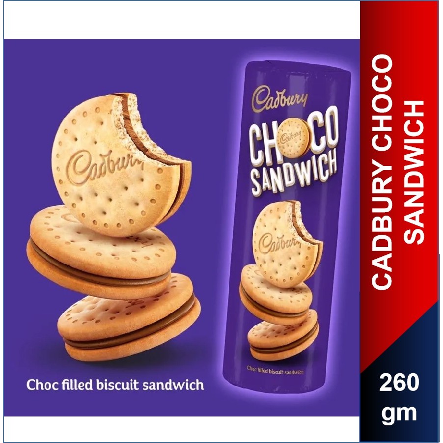 Cadbury Choco Sandwich Biscuit 260g | Shopee Singapore