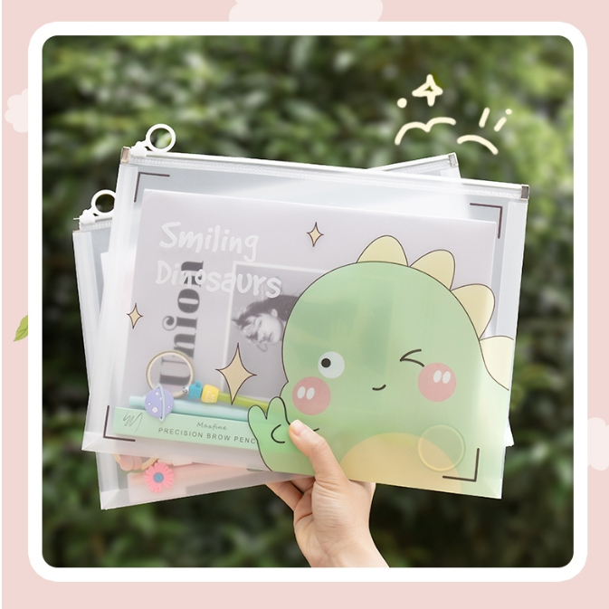 [WeFun]A4 Cartoon Zipper Pouch Document Bag Waterproof Zip File Folders ...