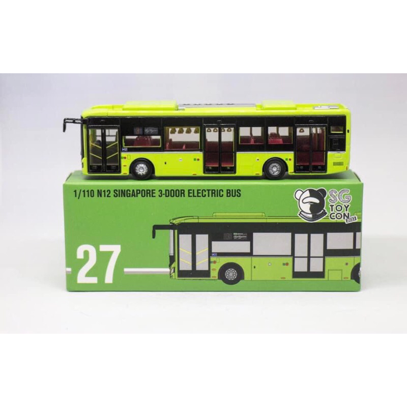 SG Seller: MP27 Singapore Bus Service 3 1/110 Scale N12 3 Door Electric ...