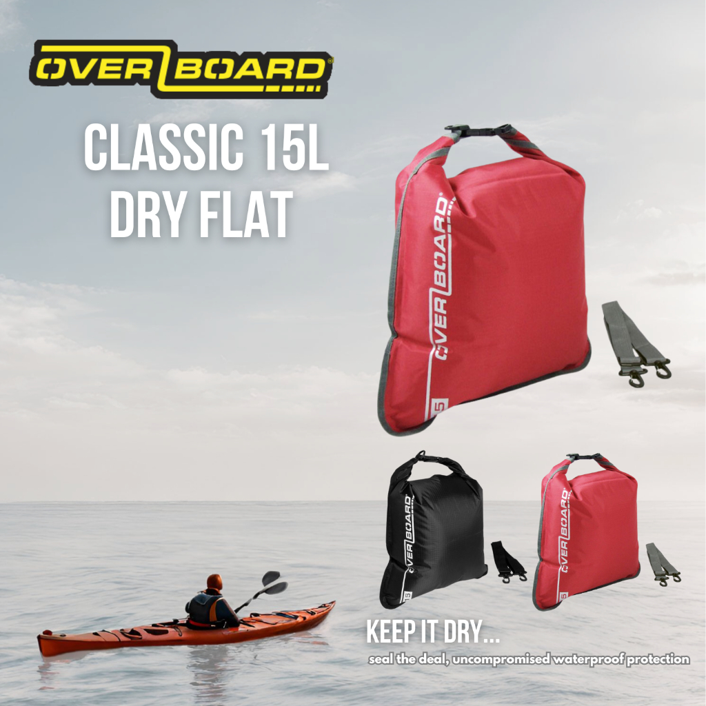Overboard Waterproof Dry Flat Bag 15 Litres | Shopee Singapore