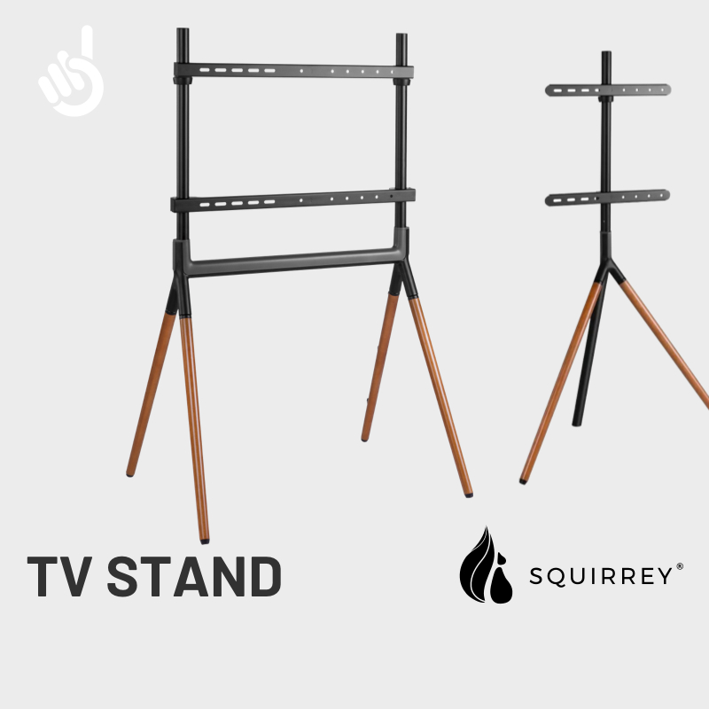 Squirrey LuxeLounge Artisan TV Stand [45"-70" TV, Snap Lock, 70º Swivel ...