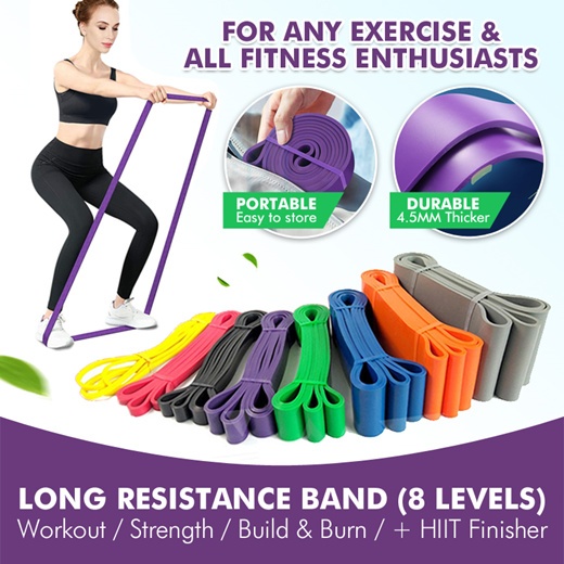 🇸🇬 Heavy Duty Resistance Band / Exercise Band / Elastic Band / Yoga ...