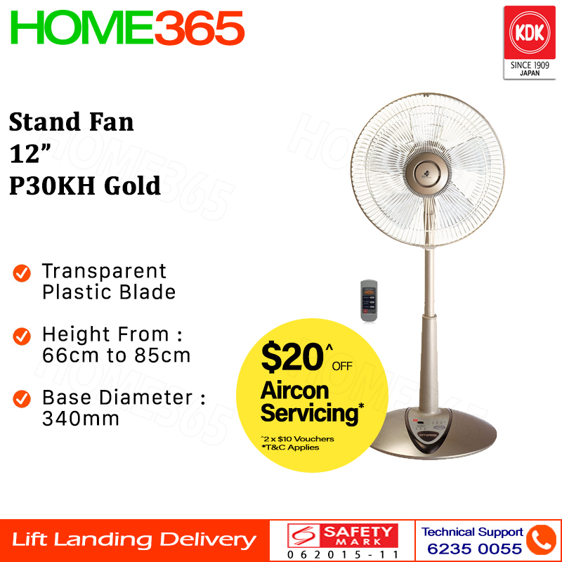 KDK Stand Fan with Remote 12" P30KH | Shopee Singapore