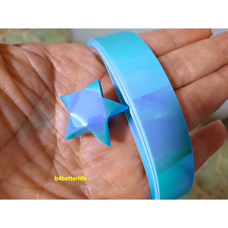 140 Strips Blue Color Origami Paper Strips For Big Lucky Stars. 50cm x ...