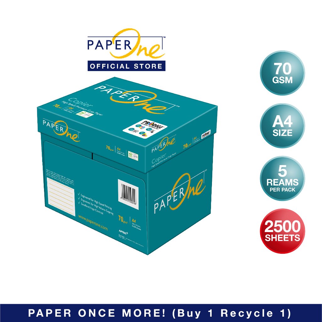 PaperOne™ Copier Paper 70gsm / 75gsm Copy Paper A4 [1 Box] | Shopee Singapore