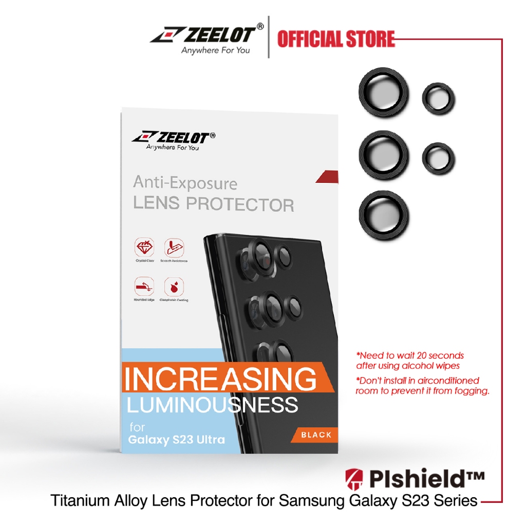 ZEELOT PIshield Titanium Alloy Lens Protector for Samsung Galaxy S23 ...