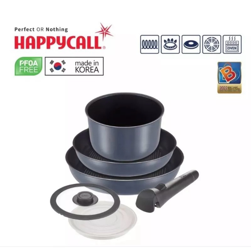 Happycall Freehands Spica IH 6 pc set HC3900-0509 (Midnight Blue ...