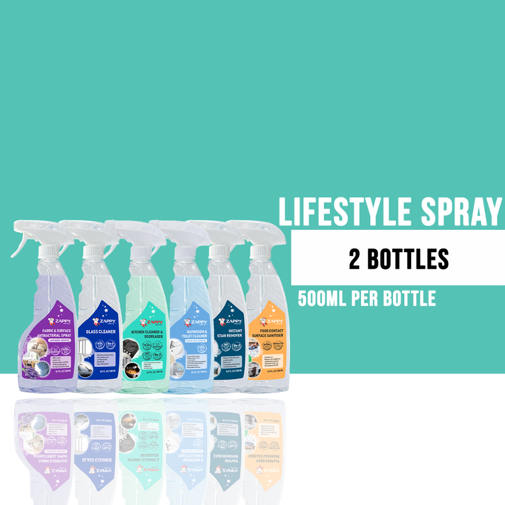 Zappy Lifestyle Spray 500ml x 2 bottles | Shopee Singapore