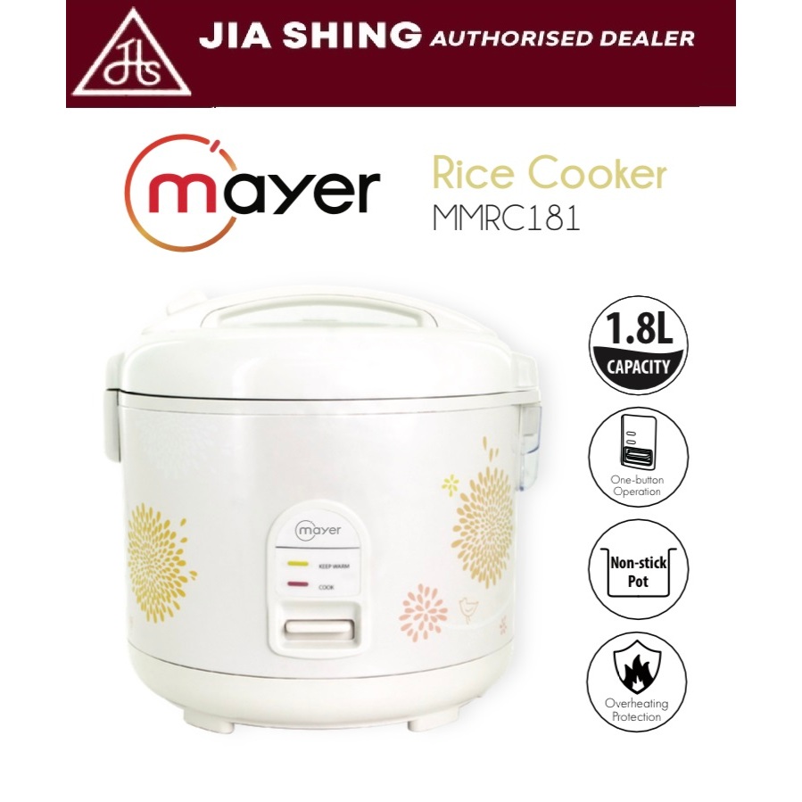 Mayer 1.8L Rice Cooker ( MMRC181) | Shopee Singapore
