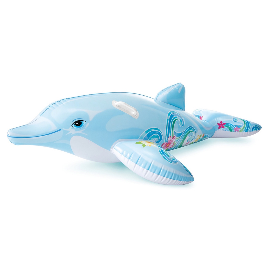 Prosun Intex Lil' Dolphin Ride-On Inflatable Swim Swimming Pool Float ...